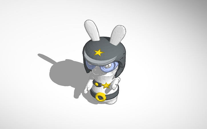 3D design Raving rabbids police ( chips ) printable - Tinkercad