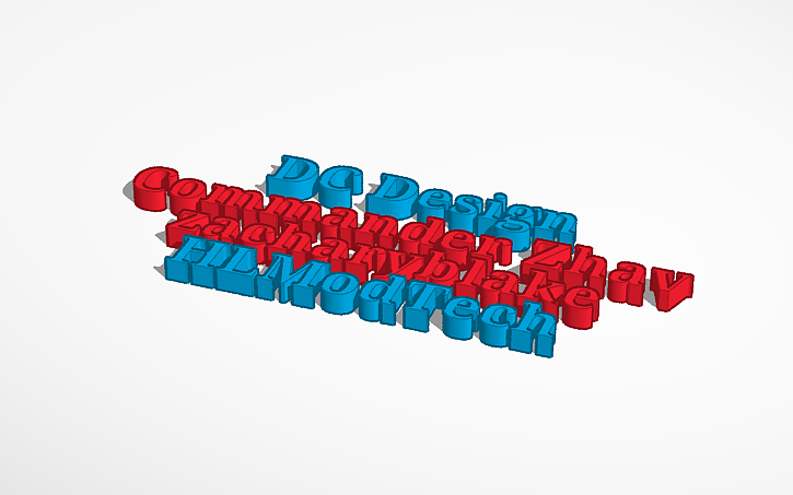 3D design Friend List - Tinkercad