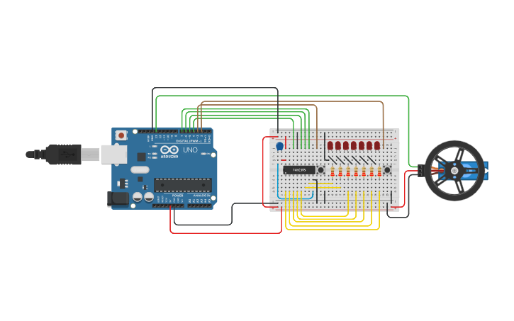 Circuit Design Перетягивание каната Tinkercad