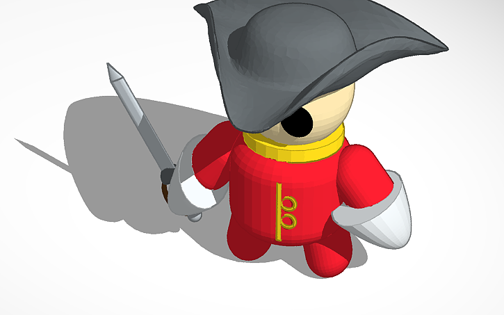 3D design Cringe pirate - Tinkercad