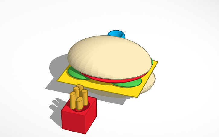 3D design Yummy burger | Tinkercad