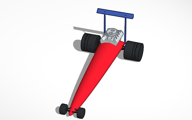 3D design Drag Car v2 - Tinkercad