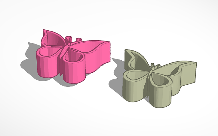 3D design Butterfly - Tinkercad