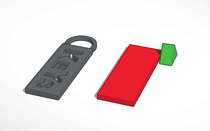 3D design keys - Tinkercad