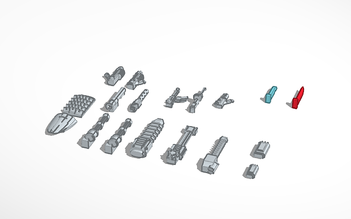 3D design Robot Weapons - Tinkercad