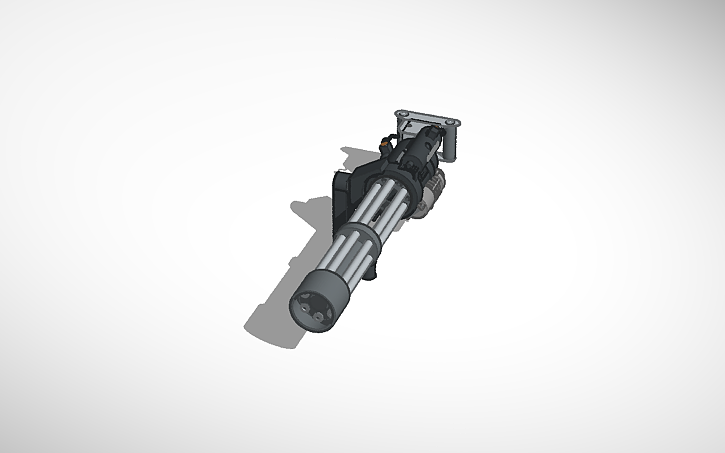3D design M134 Minigun Model Full - Tinkercad