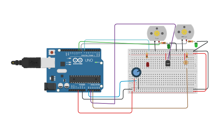 Circuit design RIEGO AUTOMATICO - Tinkercad