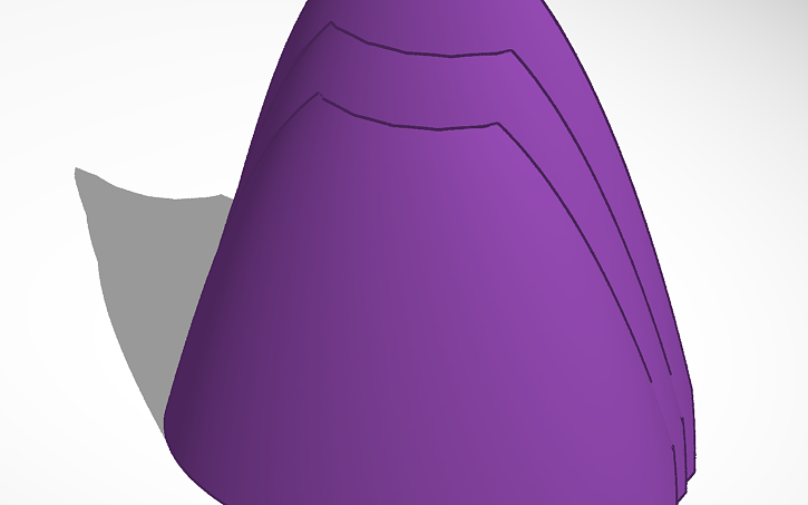 3D design Mandalorian Shoulder (Layered) - Tinkercad