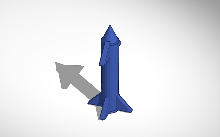 3D design Model Rocket - Tinkercad