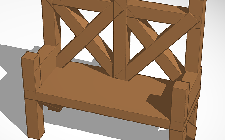 3D design chair - Tinkercad