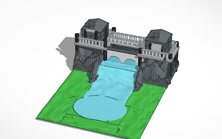 3D design Copy of Waterfall House | Tinkercad