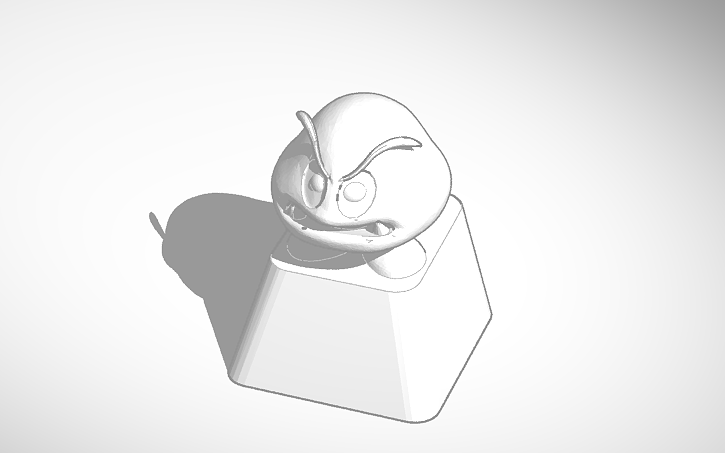 3D design gumba keycap - Tinkercad