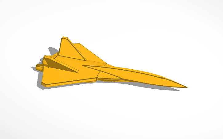 3D design fighter plane - Tinkercad