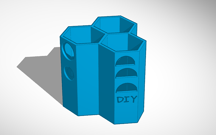 3D design Sync Innovation DIY Project 1 Pencil Holder - Tinkercad