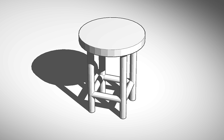 3D design The Stool - Tinkercad