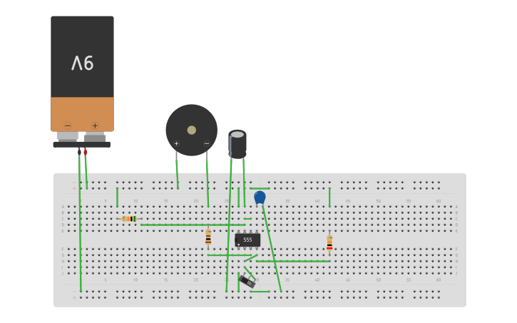 Circuit design alarm clock - Tinkercad
