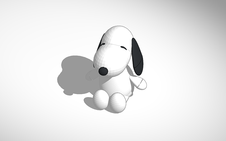 3D design Snoopy - Tinkercad