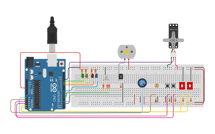 Circuit design Proyecto Arduino 2021 - Tinkercad