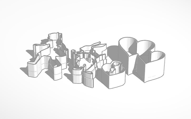3D design cookie cutter - Tinkercad