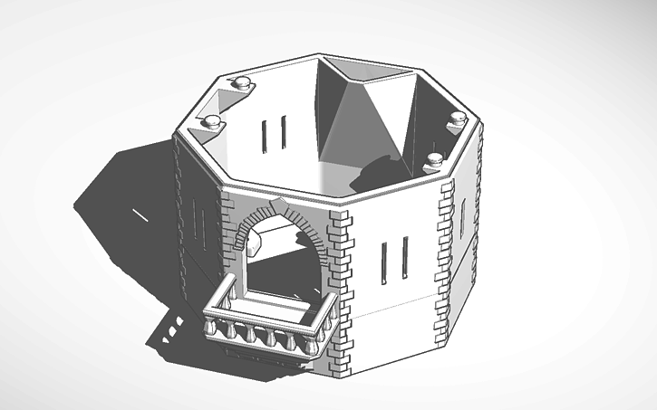 3D design Rook Lamp Midsection | Tinkercad