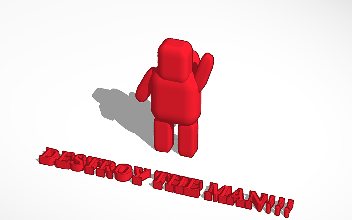 3D design DESTROY HIM!! | Tinkercad
