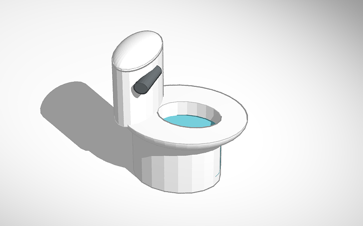 3D design Toilet - Tinkercad