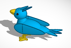 3D design Basic Bird | Tinkercad