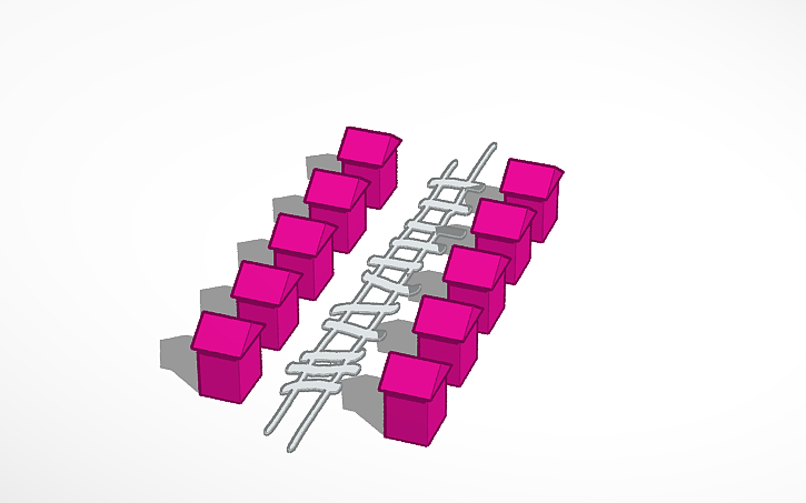 3D design city rails | Tinkercad