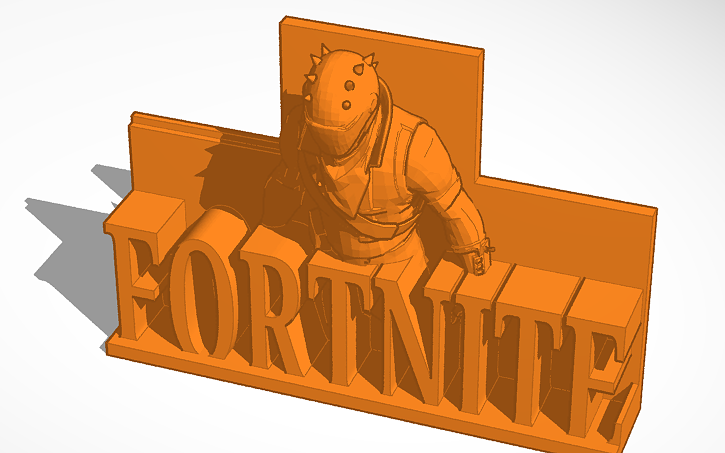 3D design Fortnite skin - Tinkercad