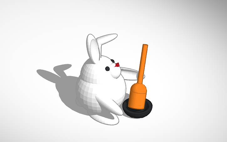 3D design rabbit - Tinkercad