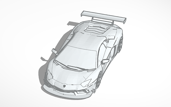 3D design Lamborghini - Tinkercad