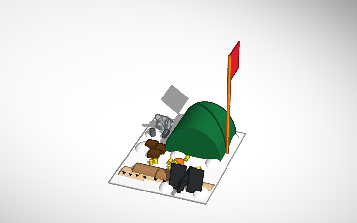 3D design army base | Tinkercad