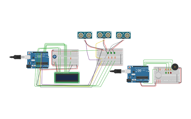 Circuit design parking - Tinkercad