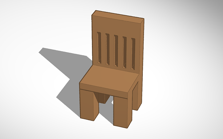 3D design A chair | Tinkercad