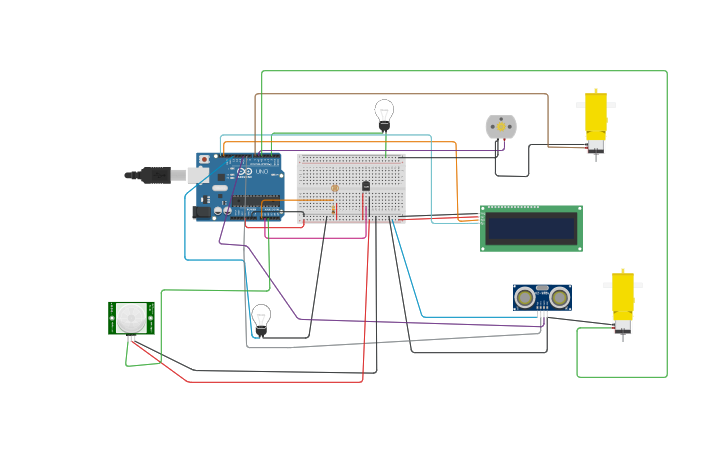 Circuit design Smart home - Tinkercad