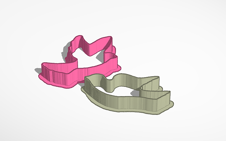 3D design Cookie Cutters (Doves) - Tinkercad