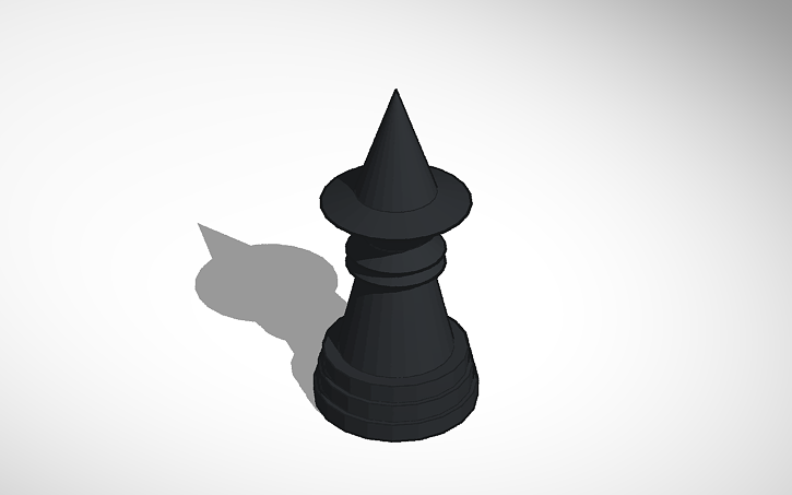 3D design Chess wizard - Tinkercad