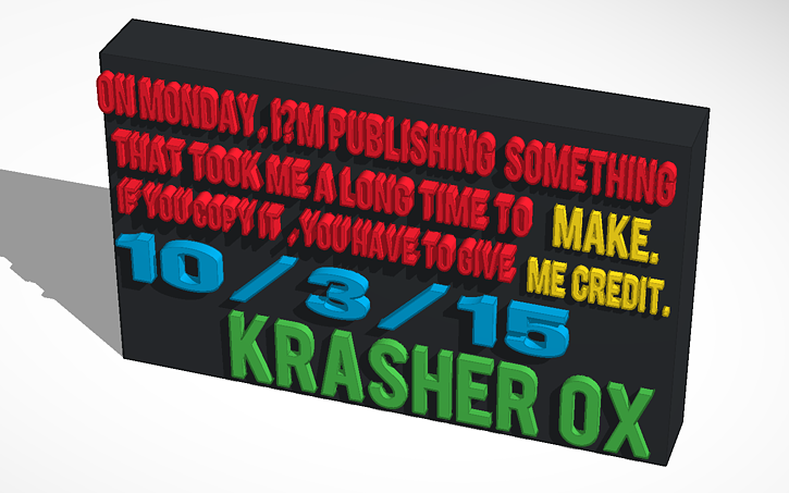 3D design This is an Advertisement..... | Tinkercad