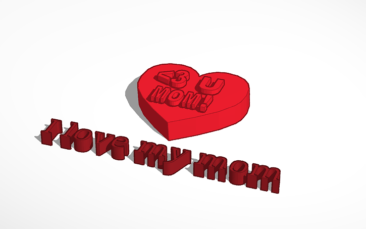 3D design Mothers' Day - Tinkercad