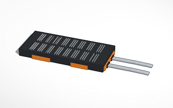 3D design SPB - Solar Power Bank / Trabalho de AI - Tinkercad
