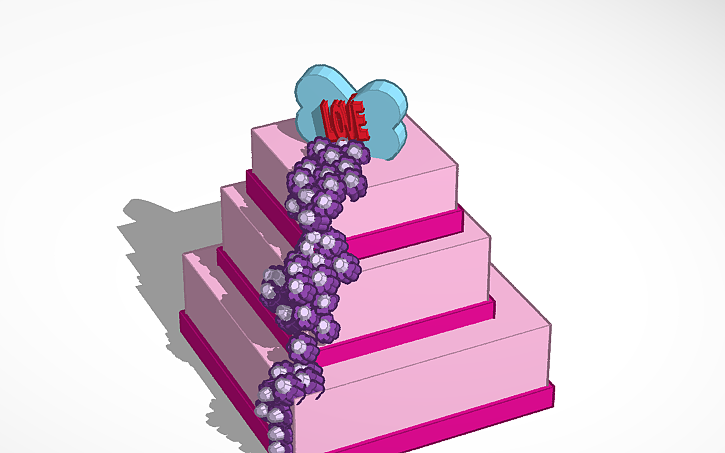 3D design Wedding Cake #6 | Tinkercad