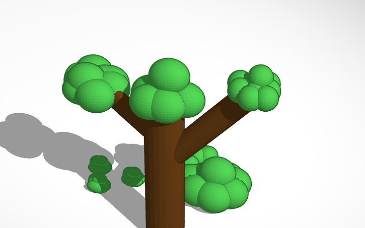3D design Tree And Bushs | Tinkercad