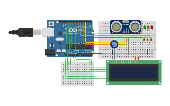 Circuit design Calculate distance | Tinkercad