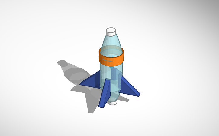 3D design Bottle Rocket - Tinkercad