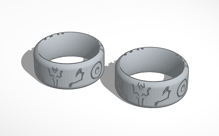 3D design Sukuna Ring - Jujutsu Kaisen - Tinkercad