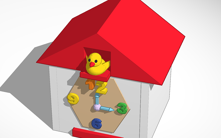 3d Design Clock Tinkercad