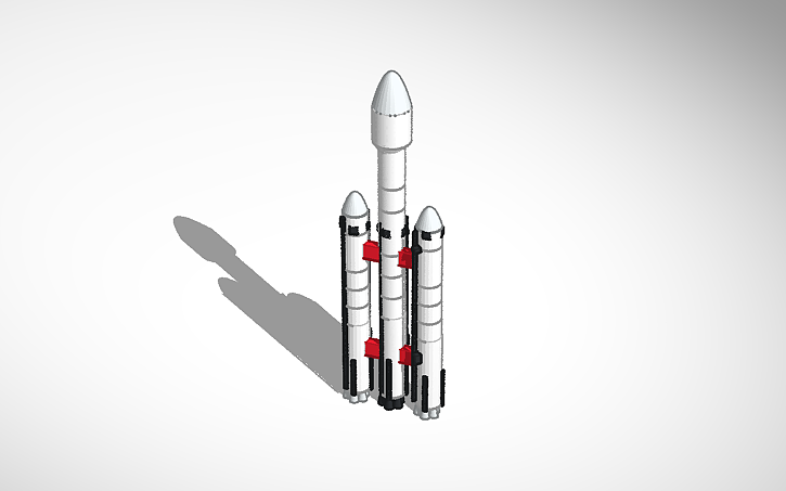 3D design rocket - Tinkercad