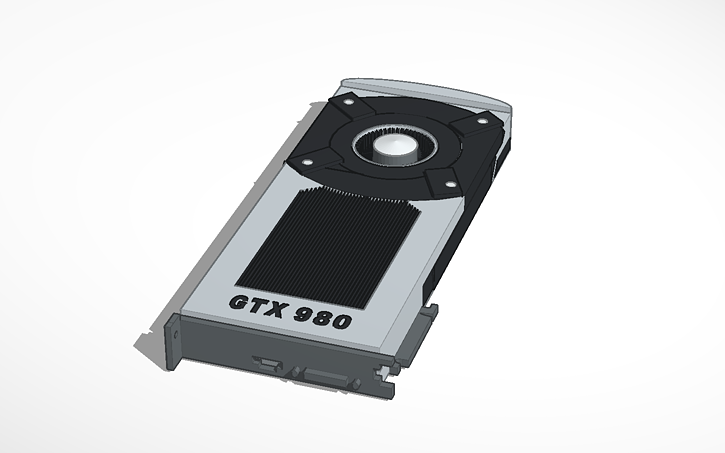3D design Graphics card - Tinkercad