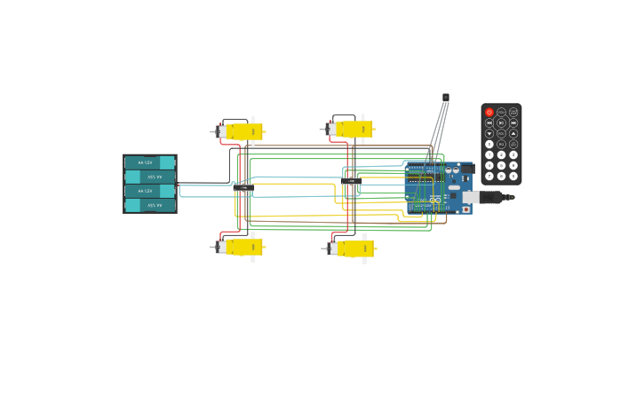 Circuit Design Car With Serial Monitor Tinkercad