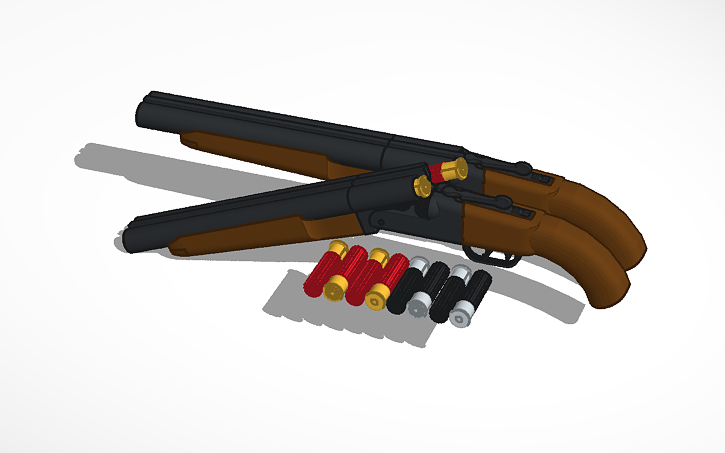 3D design Super Shotgun - Tinkercad